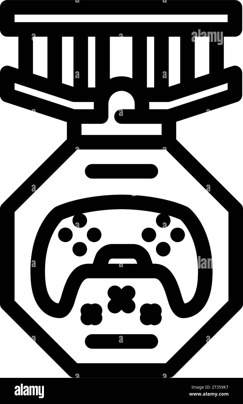 awards game development line icon vector illustration Stock Vector ...