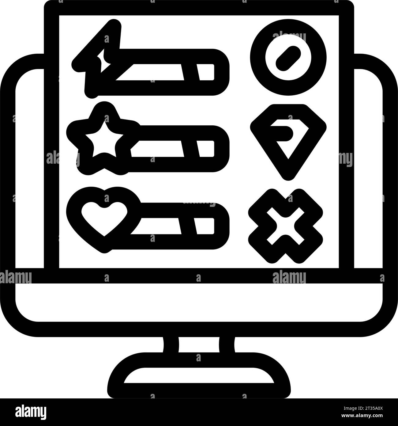 user interface design game development line icon vector illustration ... user interface design game development line icon vector illustration ...