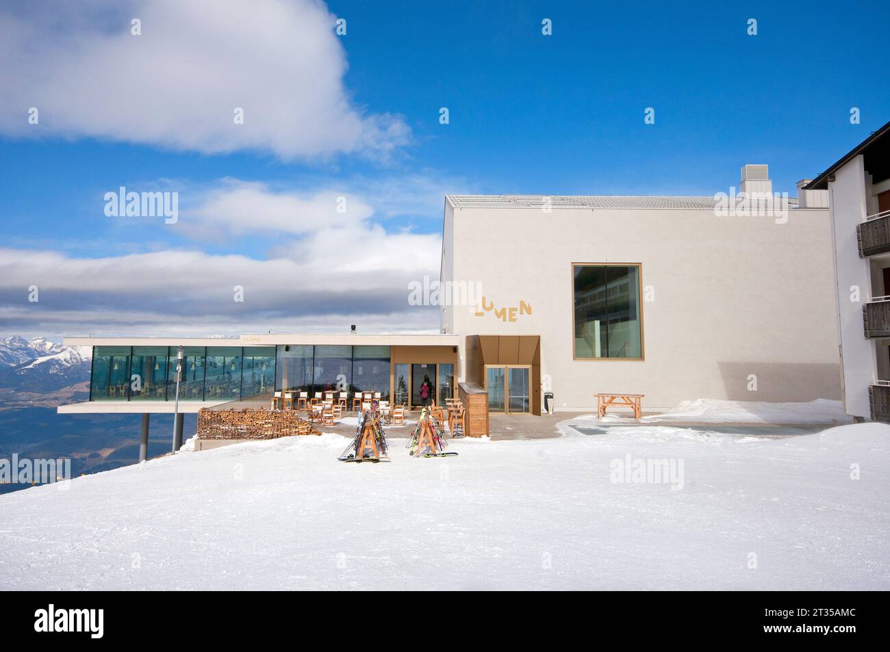 Lumen (Museum of Mountain Photography) with the panoramic AlpiNN ...