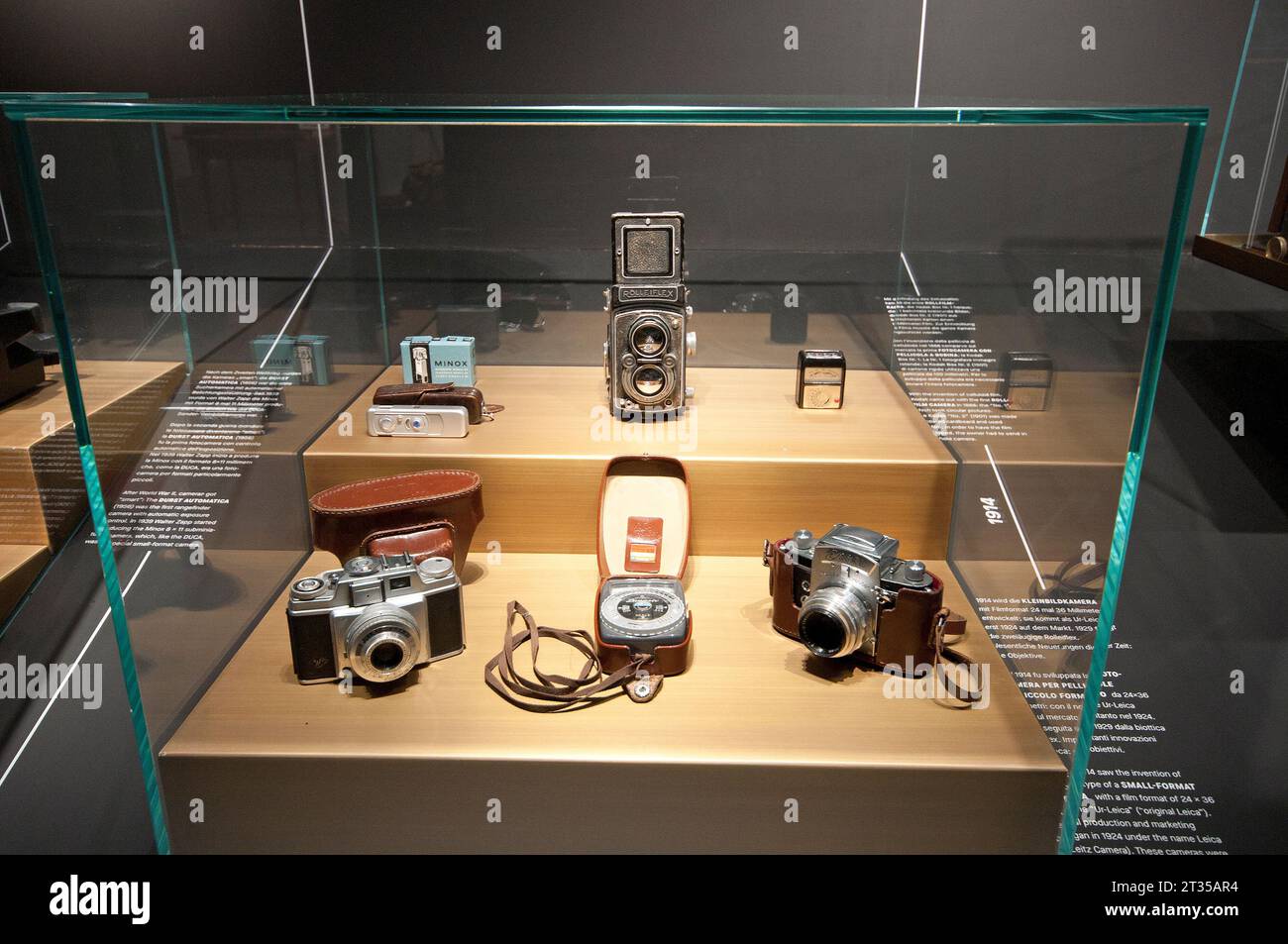 Old cameras on display at the Lumen, Museum of Mountain Photography ...