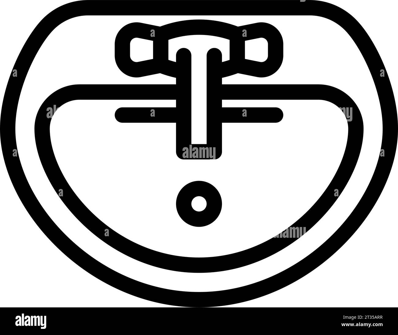 sink top view line icon vector illustration Stock Vector Image & Art ...