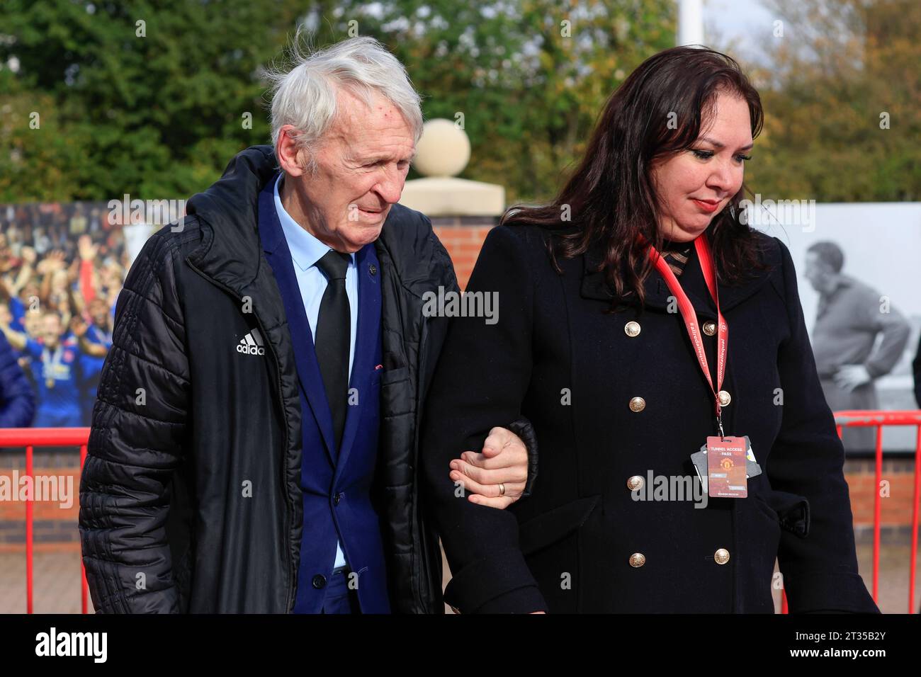 Paddy Crerand attends the tribute to the late Sir Bobby Charlton ...