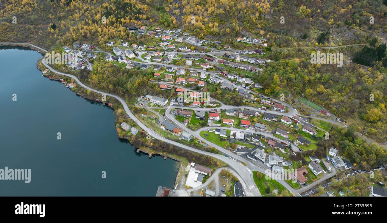 Odda is a town in Ullensvang Municipality in Vestland county, Hardanger district, Norway Stock ...