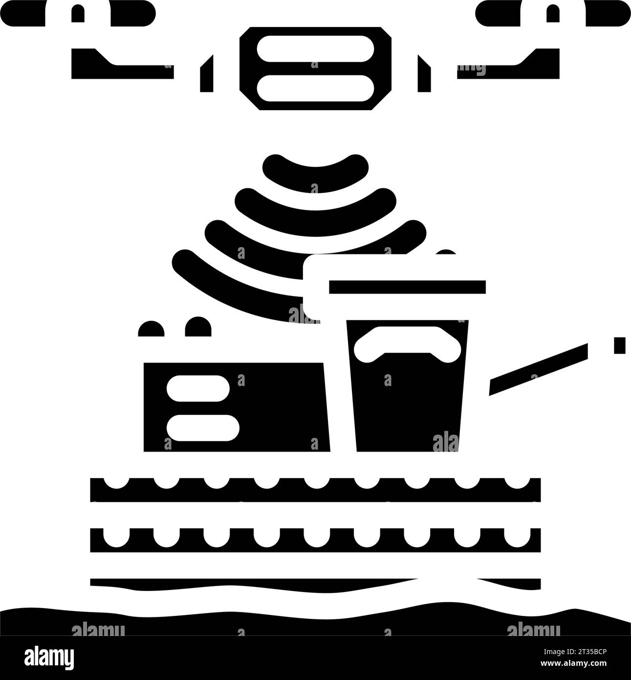 precision agriculture glyph icon vector illustration Stock Vector Image ...