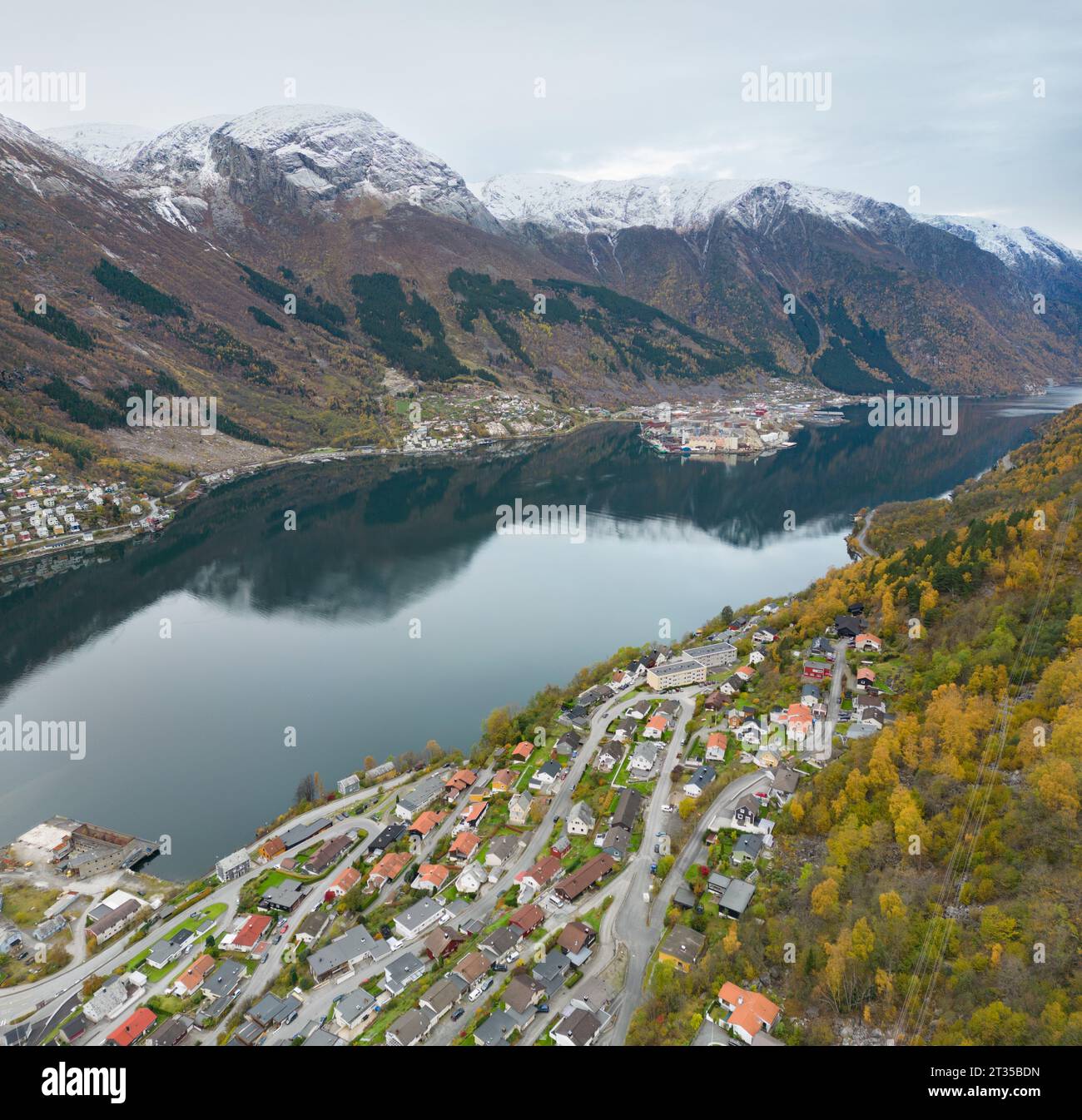 Odda is a town in Ullensvang Municipality in Vestland county, Hardanger district, Norway Stock ...