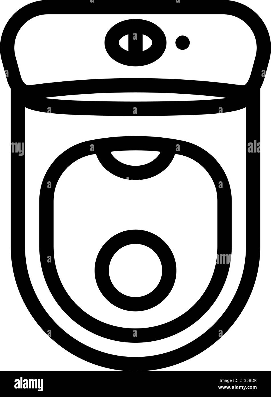 toilet top view line icon vector illustration Stock Vector Image & Art ...