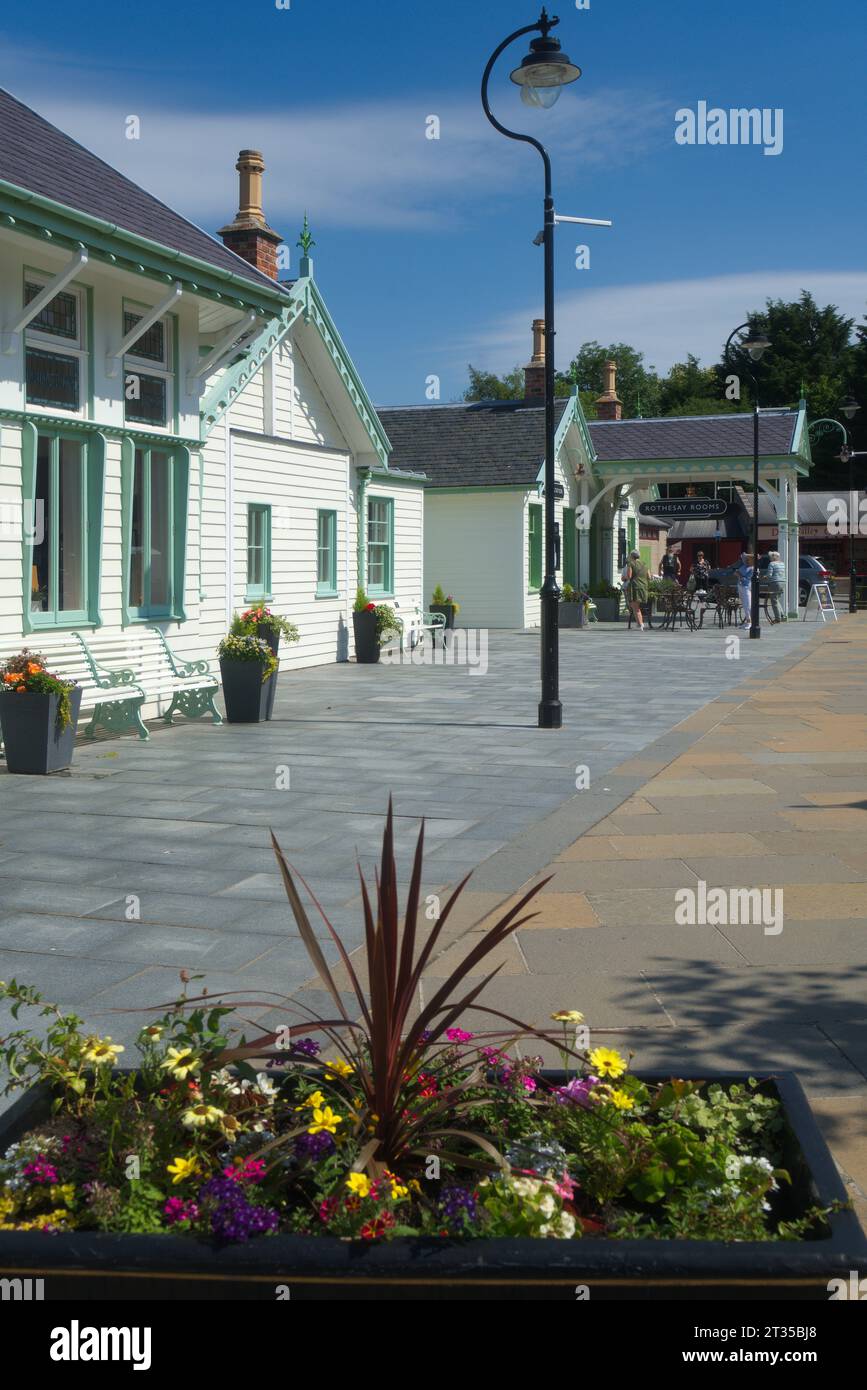 Famous historic Ballater Railway Station (rebuilt after fire) at ...