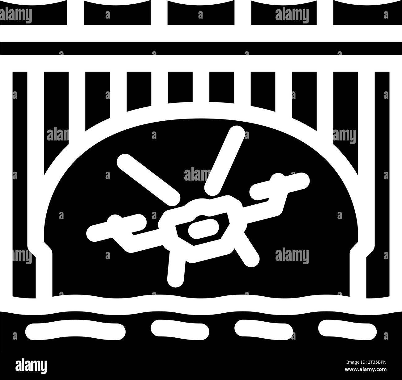 bridge inspection drone glyph icon vector illustration Stock Vector ...