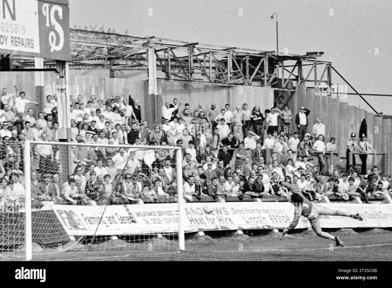 Scored goal Black and White Stock Photos & Images - Alamy