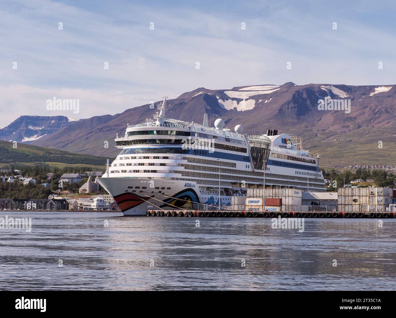 Akureyri, Iceland. 20th Aug, 2023. The cruise ship "AIDALuna" is in the ...