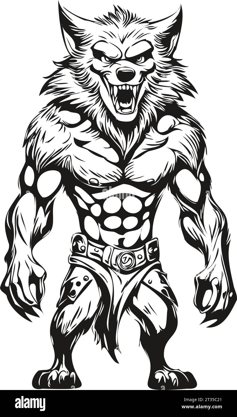 Mythical Creatures Werewolves Drawing