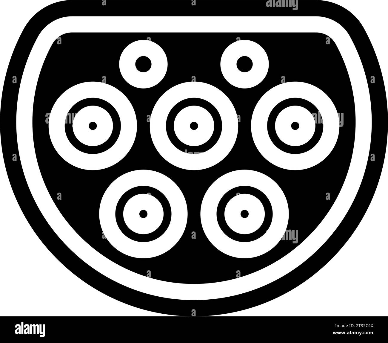ev charging plug electric glyph icon vector illustration Stock Vector ...