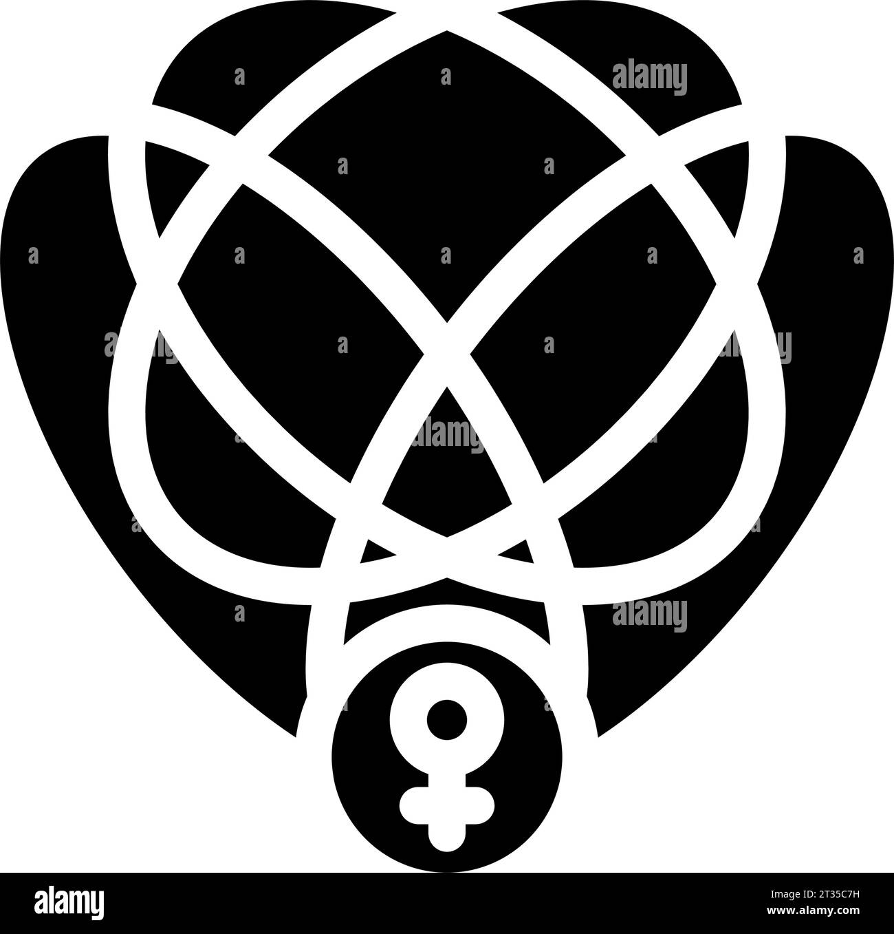 intersectional feminism woman glyph icon vector illustration Stock ...