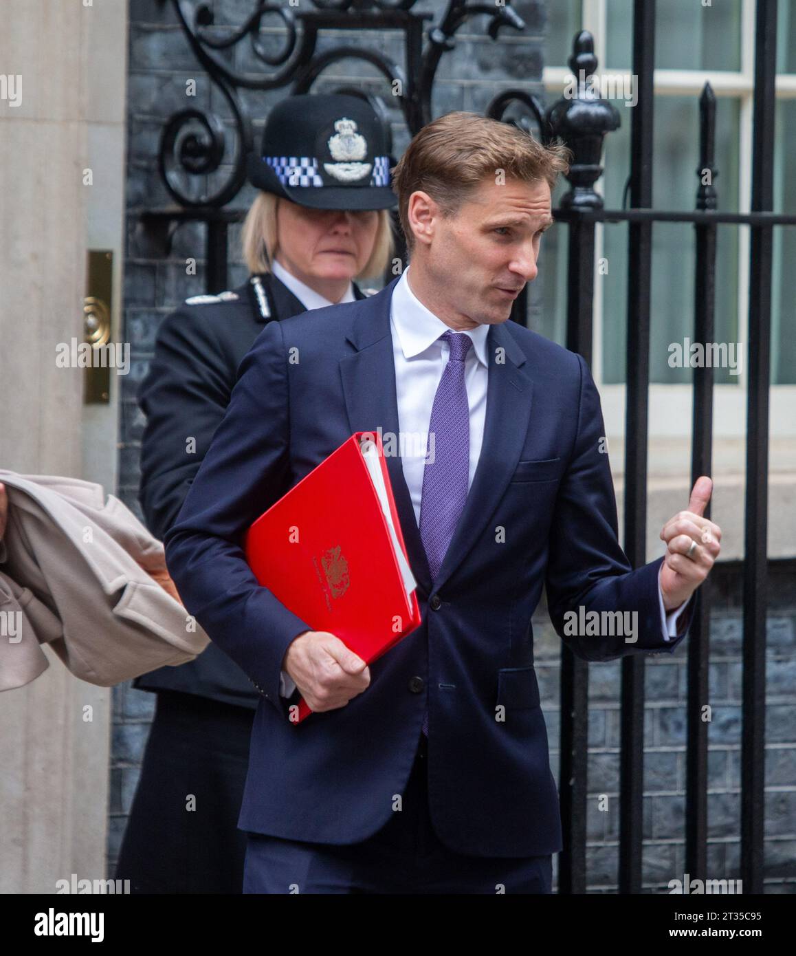 London, England, UK. 23rd Oct, 2023. Policing Minister CHRIS PHILP is ...