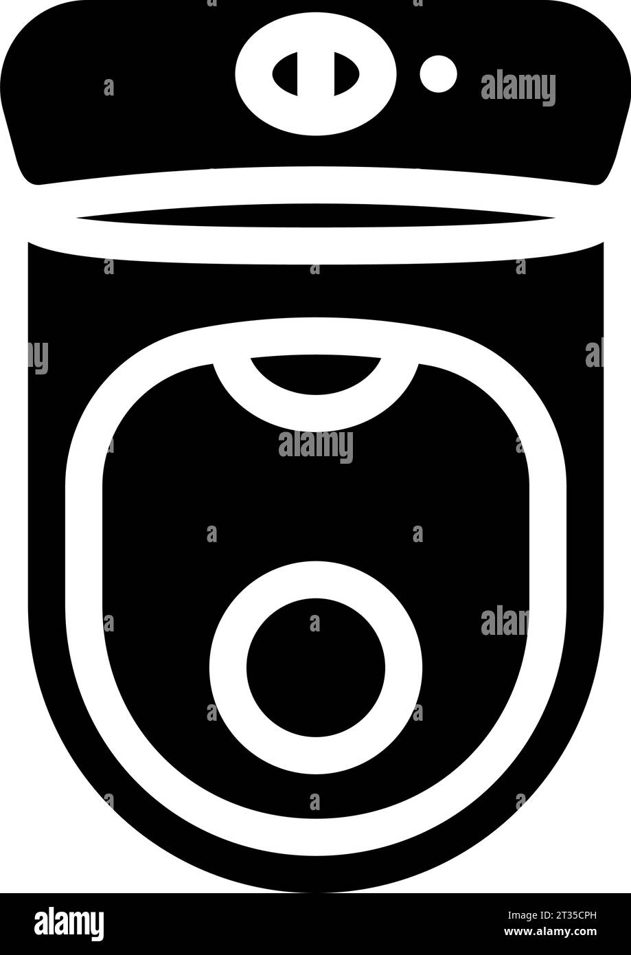 toilet top view glyph icon vector illustration Stock Vector Image & Art ...