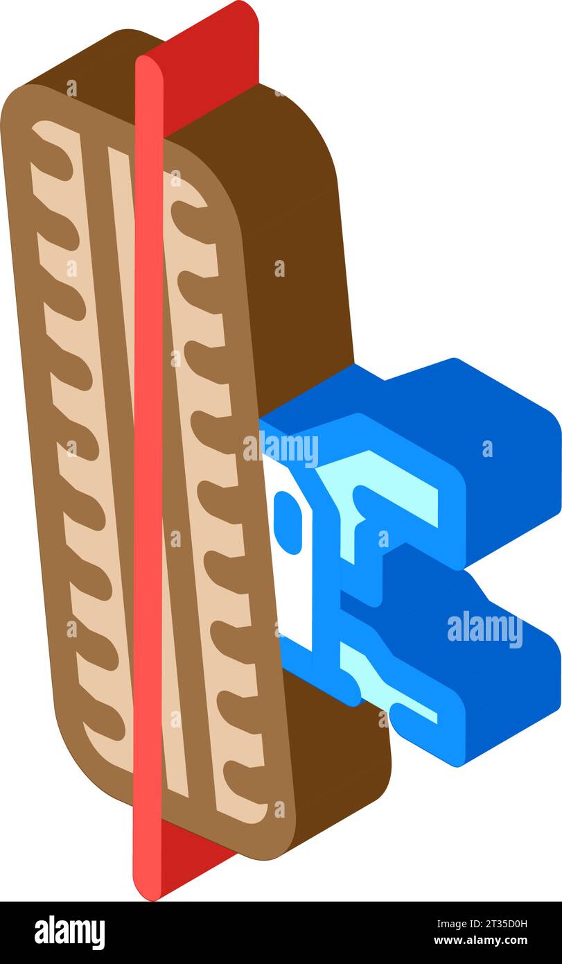wheel alignment car mechanic isometric icon vector illustration Stock ...