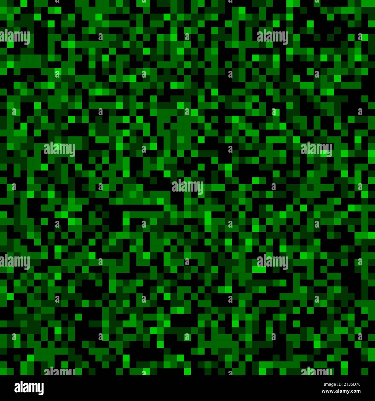 Square pixel grass seamless pattern. Green farm, lane or earth game surface texture. Pixelart ...