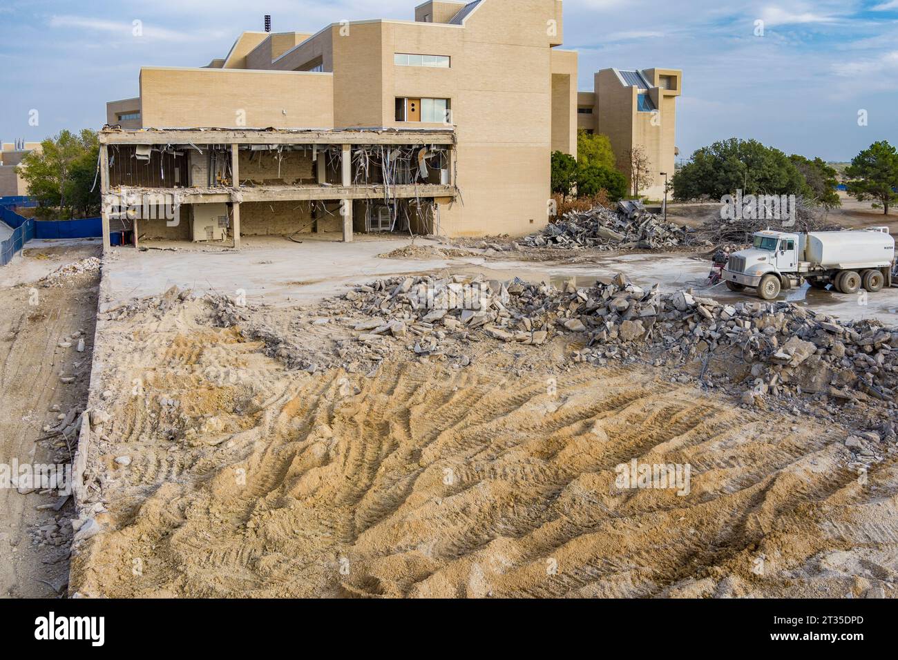 Building demolition detail, Texas, USA Stock Photo - Alamy