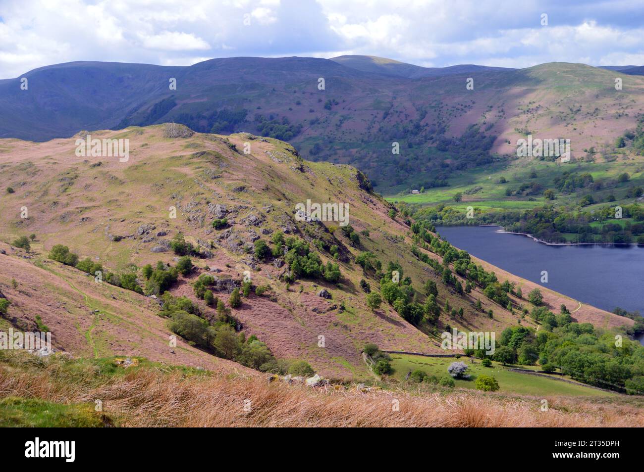 The Birkett Low Birk Fell from Sleet Fell near Sandwick in the Lake ...