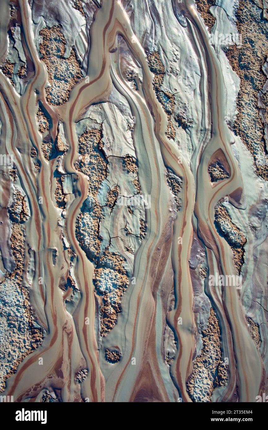 cones of mud volcanoes from which rivers of mud flow Stock Photo - Alamy