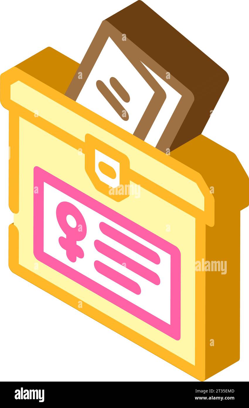 women vote feminism woman isometric icon vector illustration Stock ...