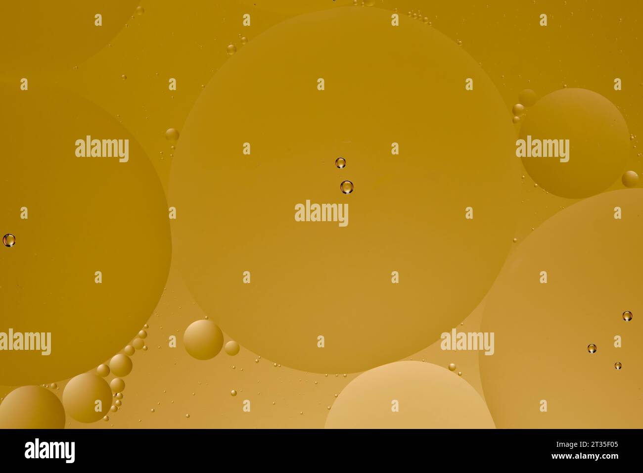 Abstract yellow background with oil circles water surface Stock Photo ...