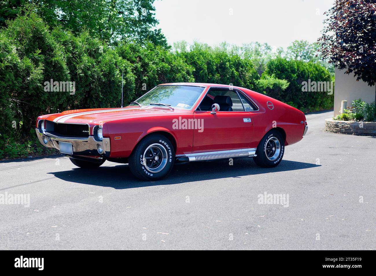 1969 AMC AMX1969 AMC model AMX on pavement Stock Photo - Alamy