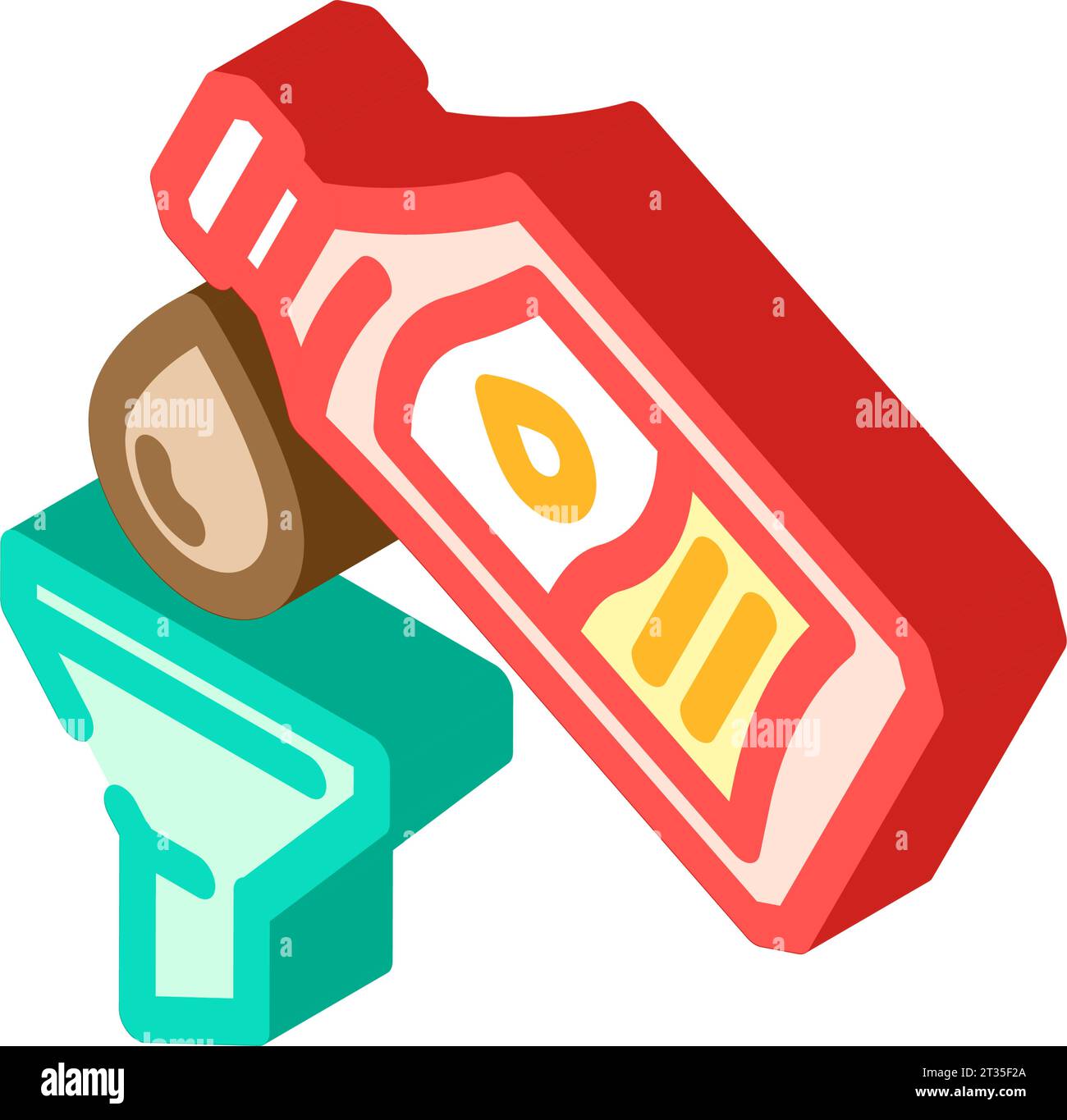 oil change car mechanic isometric icon vector illustration Stock Vector ...