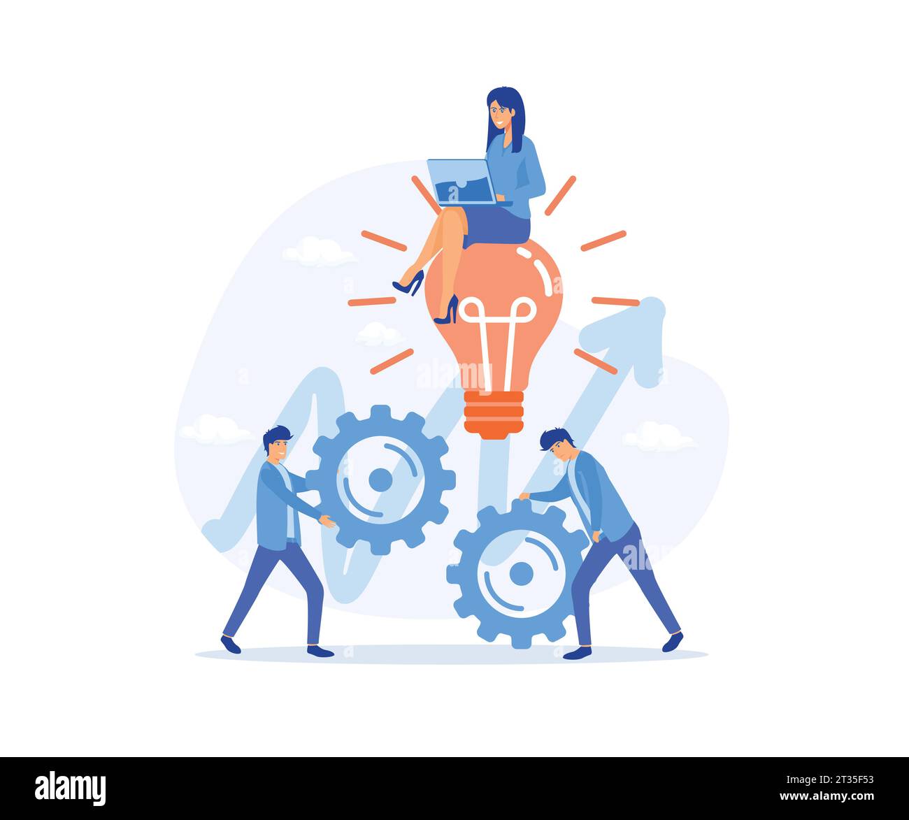 Idea Start up, business Development process, Innovation product, and ...