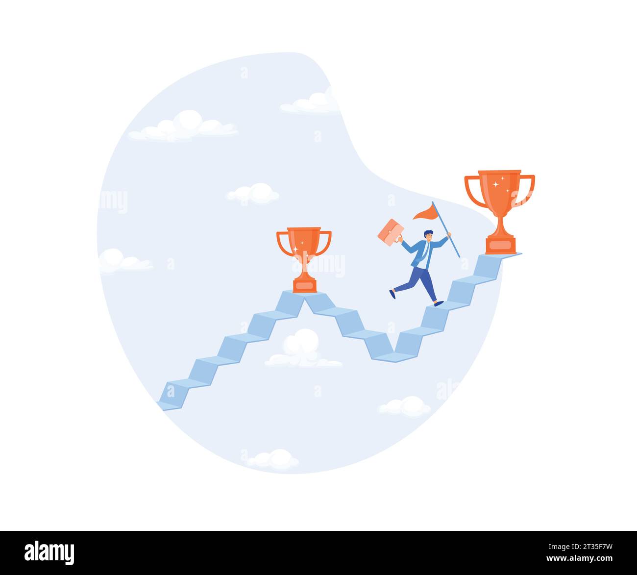 next achievement concept. Continuous self development even after ...