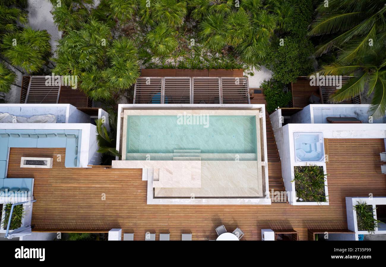 Drone view. Holiday Home Tulum - Casa Uh K aay, Tulum, Mexico ...