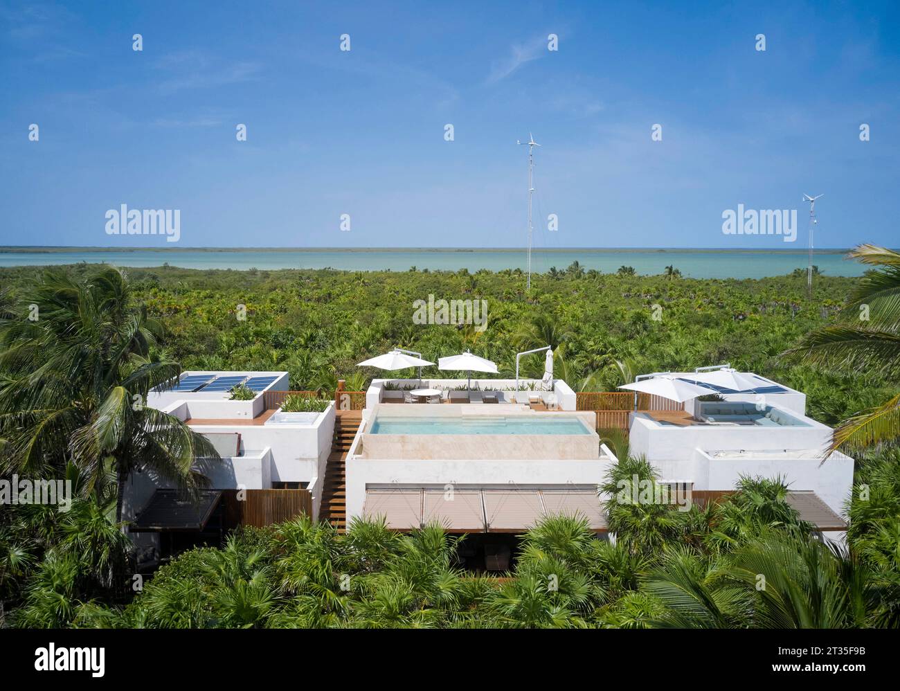 Drone view. Holiday Home Tulum - Casa Uh K aay, Tulum, Mexico ...