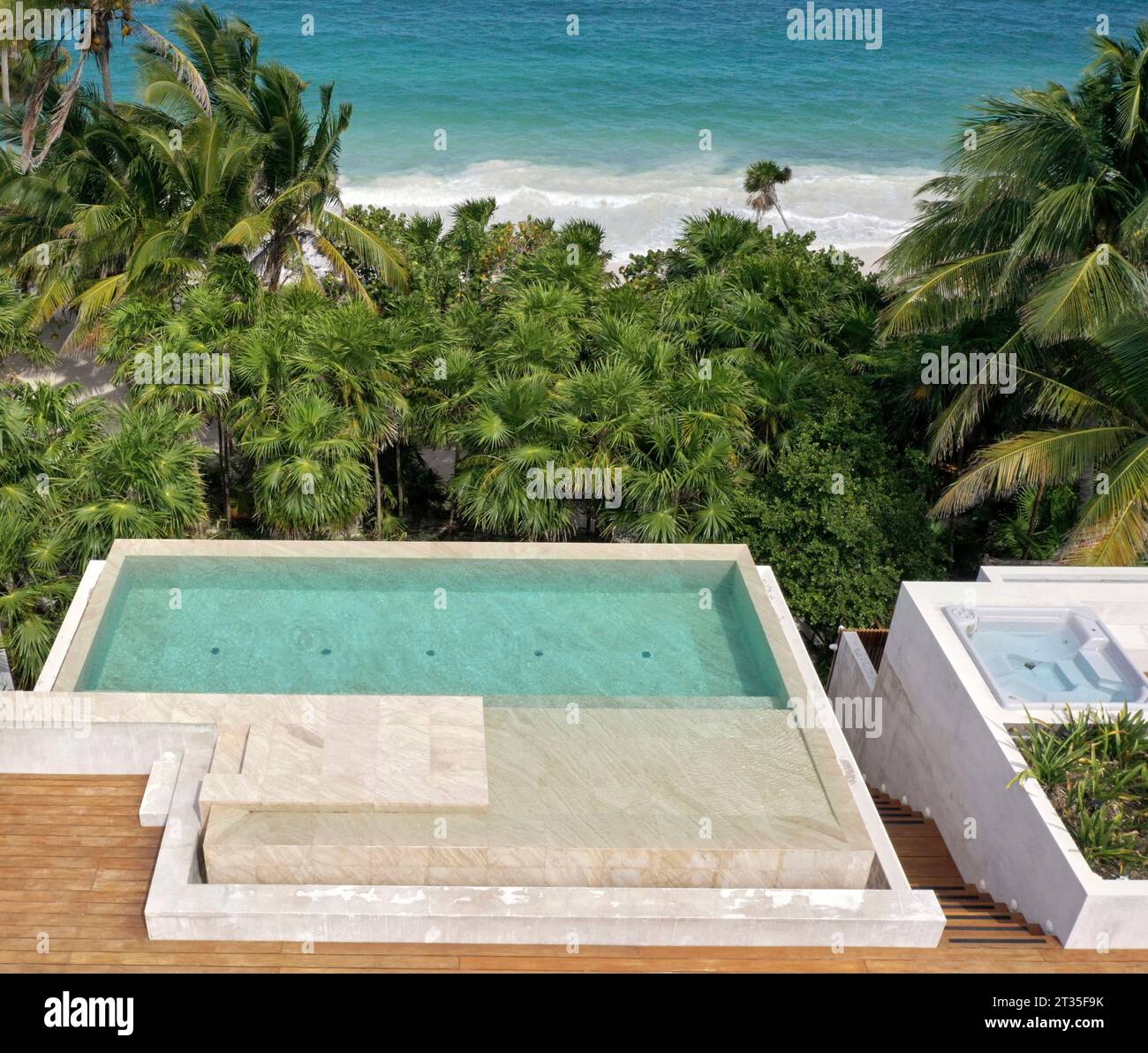 Drone view. Holiday Home Tulum - Casa Uh K aay, Tulum, Mexico ...