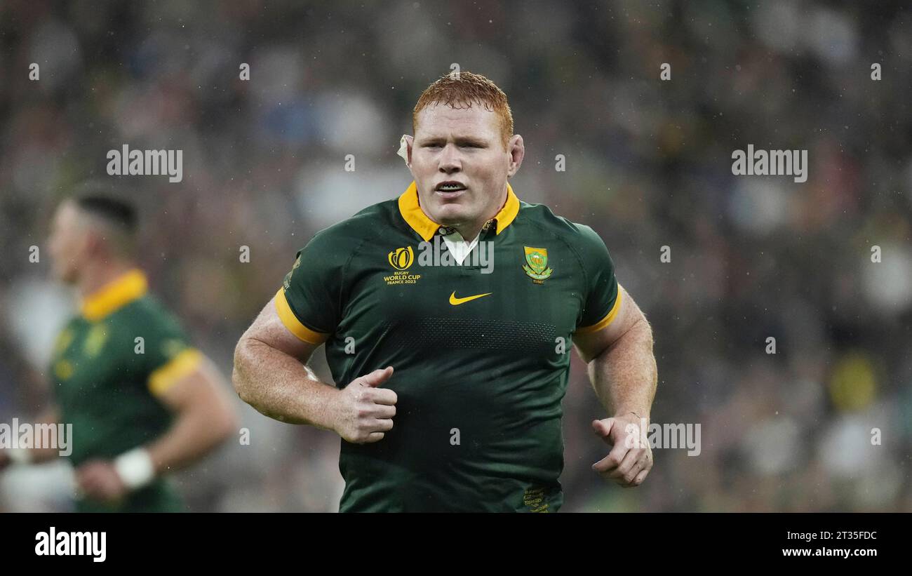 South Africa's Steven Kitshoff runs on the pitch during the Rugby World ...