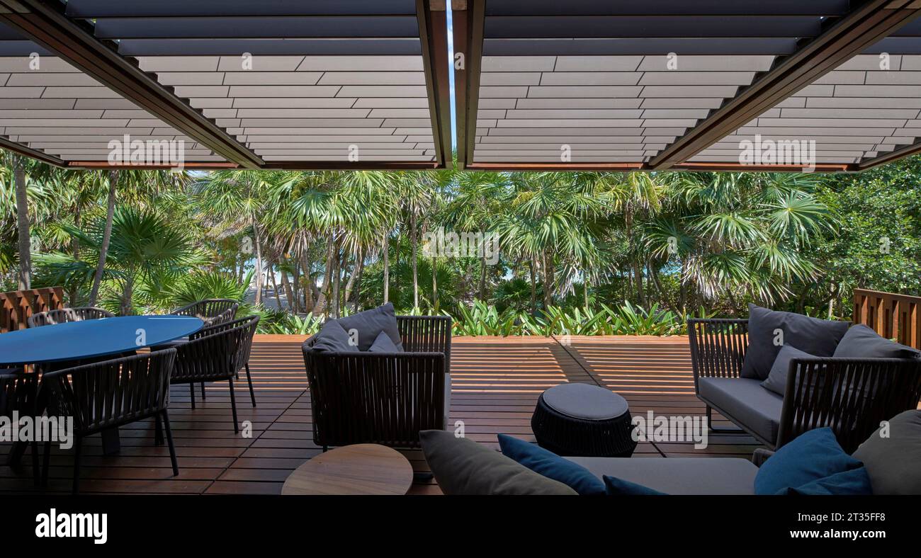 View under shade. Holiday Home Tulum - Casa Uh K aay, Tulum, Mexico ...