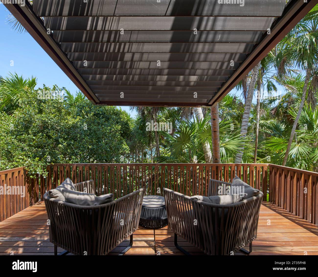 View under shade. Holiday Home Tulum - Casa Uh K aay, Tulum, Mexico ...