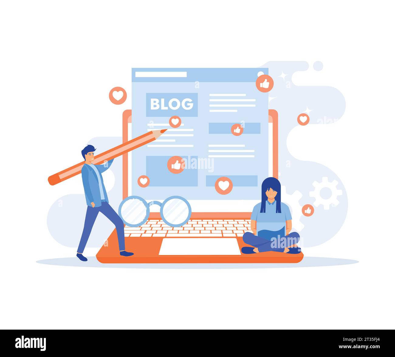 Writer vector vectors hi-res stock photography and images - Alamy