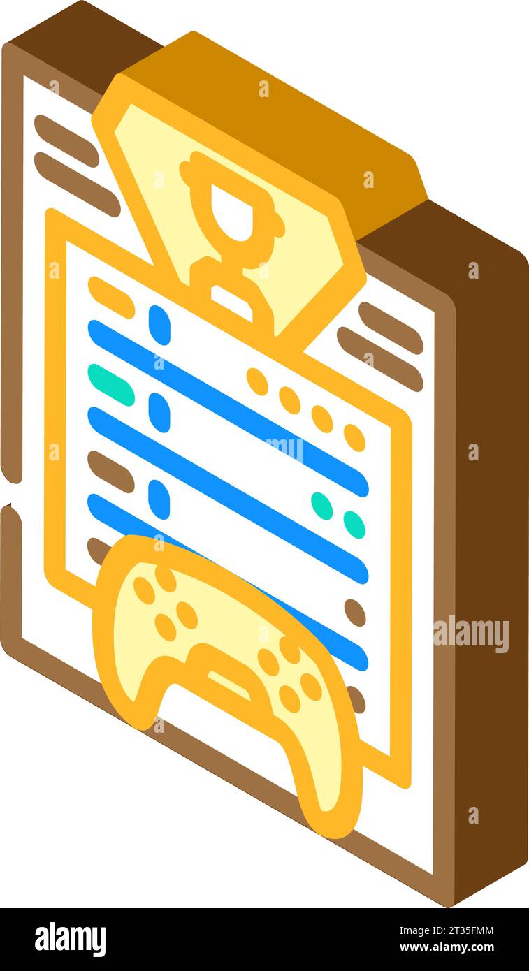 scoreboard game isometric icon vector illustration Stock Vector Image ...