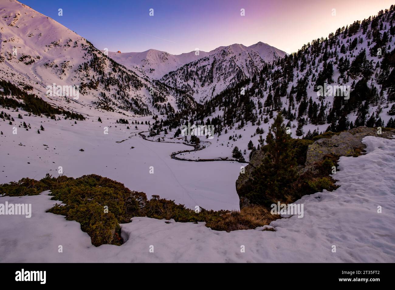 Stunning winter landscape majestic mountain hi-res stock photography ...