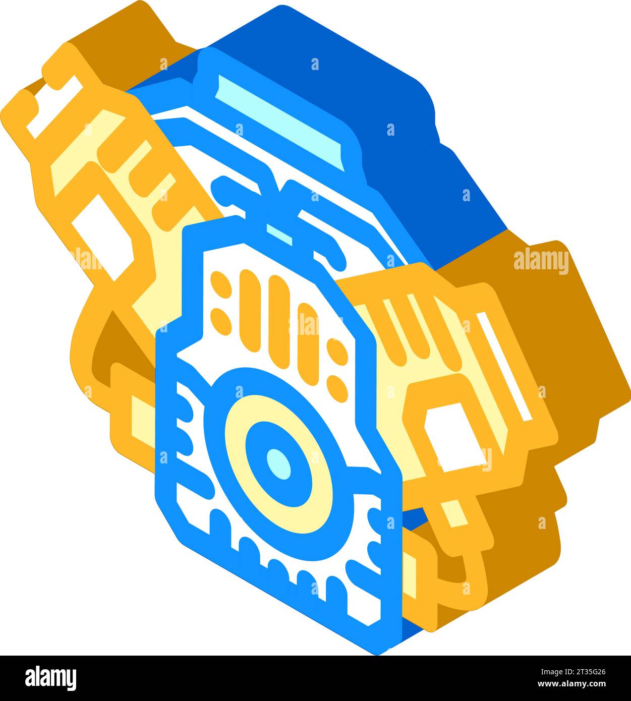 car engine car mechanic isometric icon vector illustration Stock Vector ...