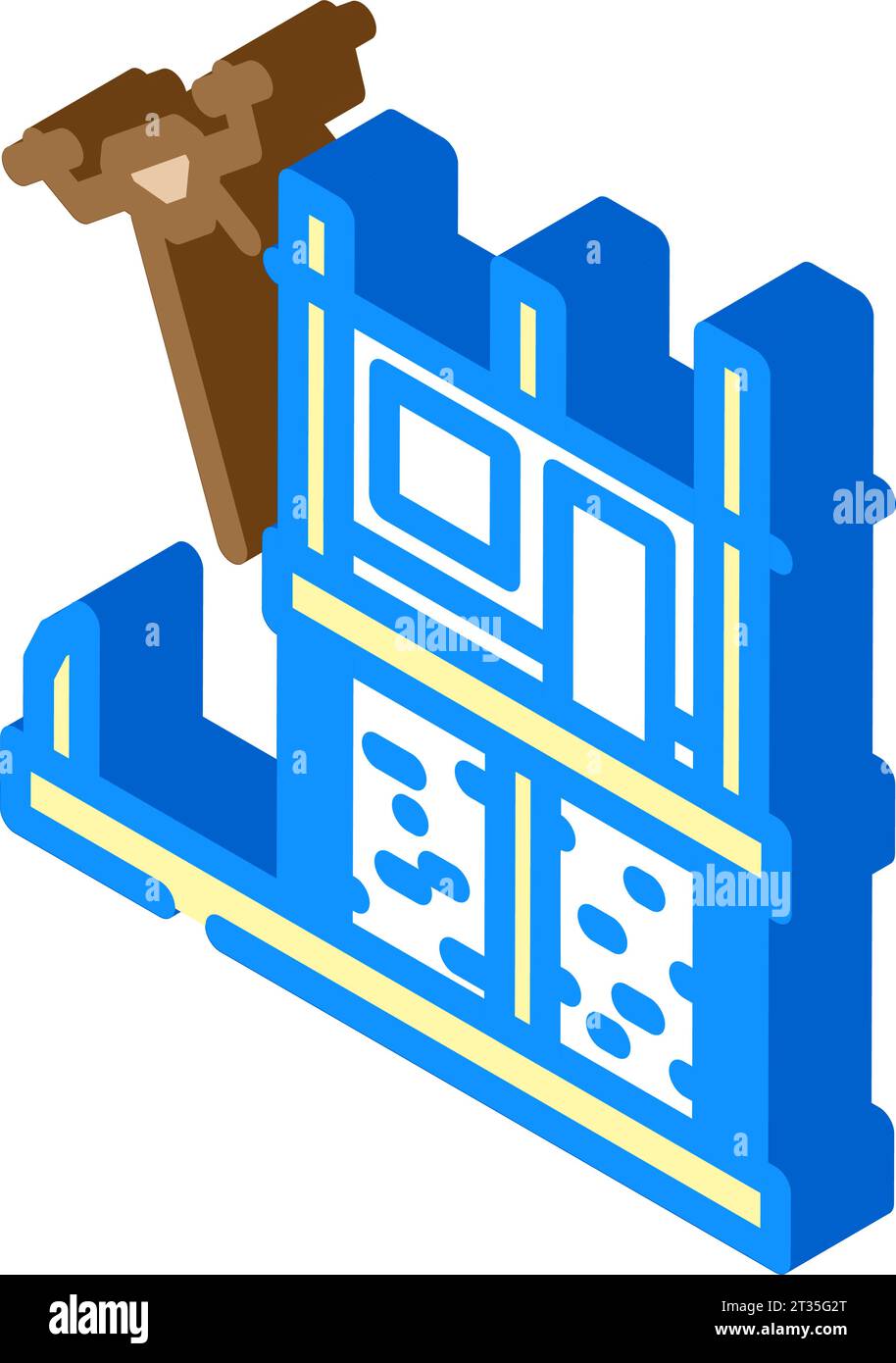 traffic monitoring drone isometric icon vector illustration Stock ...