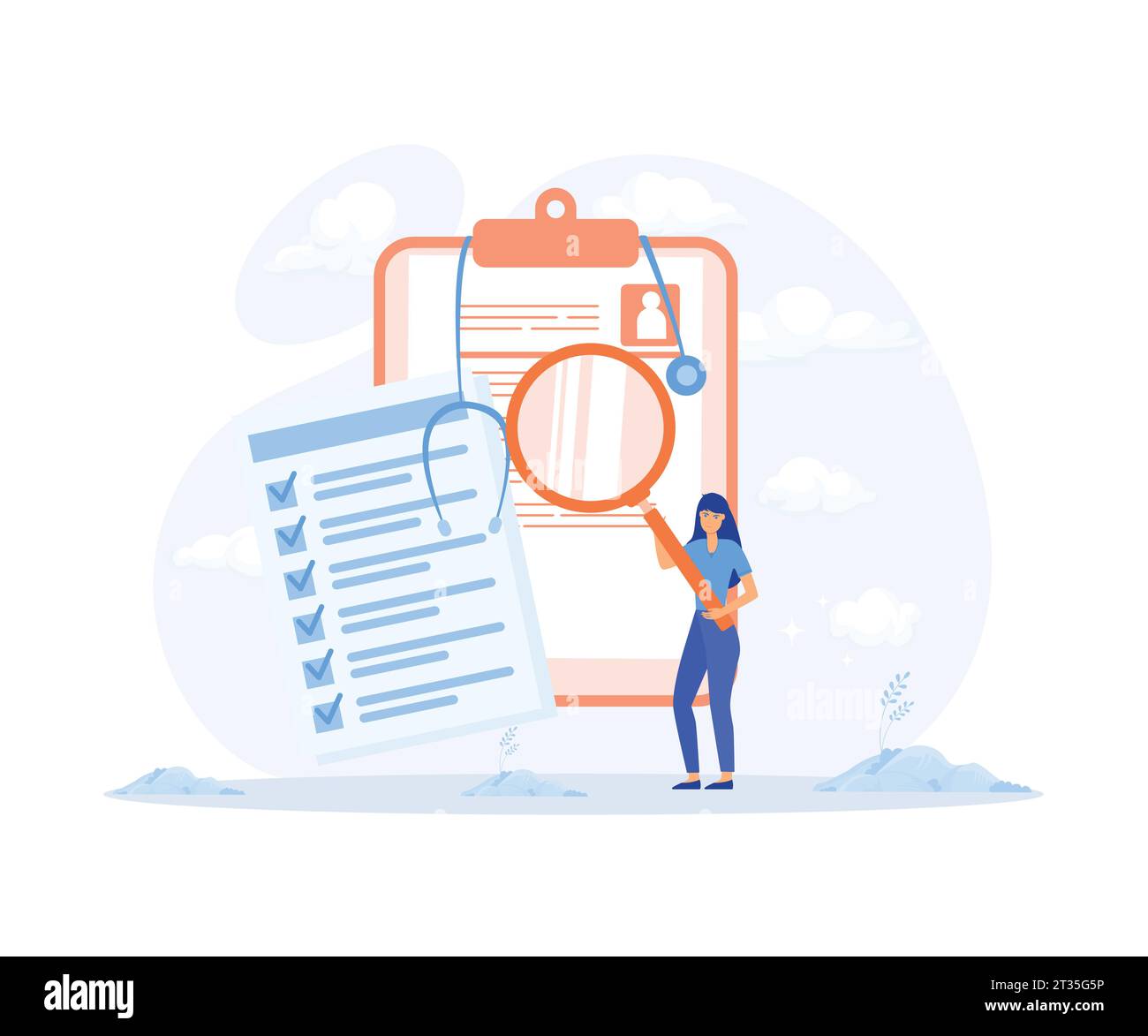 Nurse record Stock Vector Images - Alamy