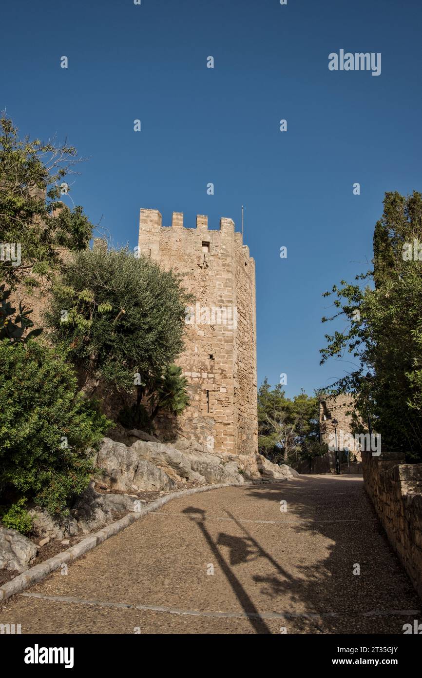 Castle of Capdepera, Castell de Capdepera, Mallorca, Spain Stock Photo ...
