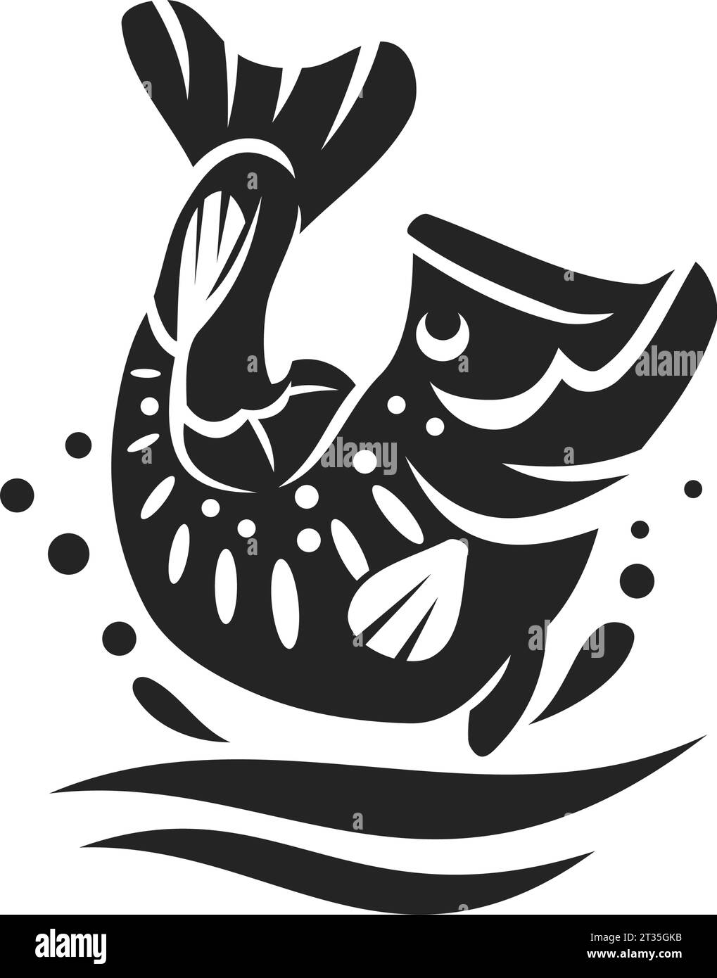 largemouth bass fish logo template Isolated. Brand Identity. Icon ...