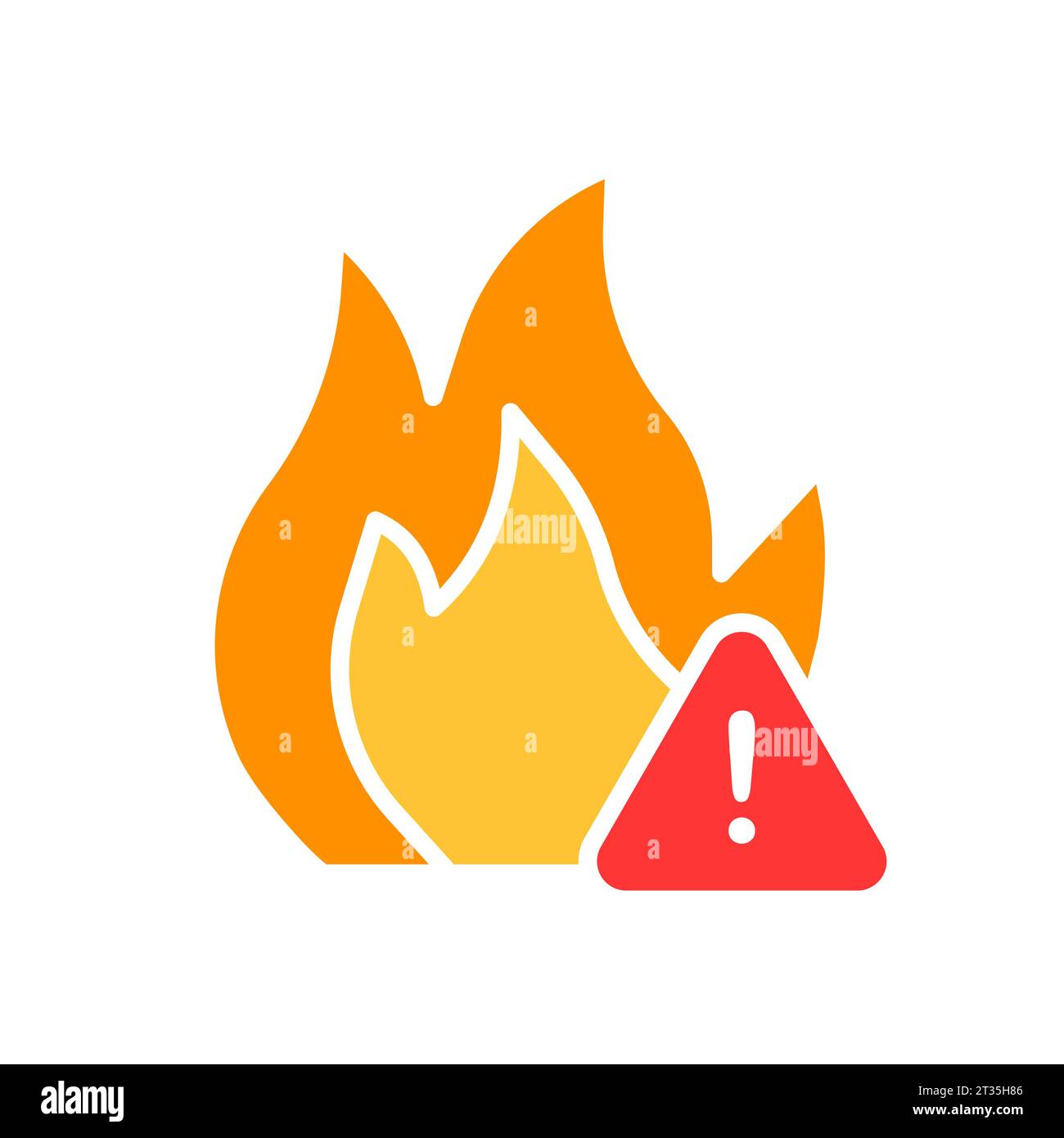 Firefighter threat line icon. Fire safety, water, extinguishing, safety ...