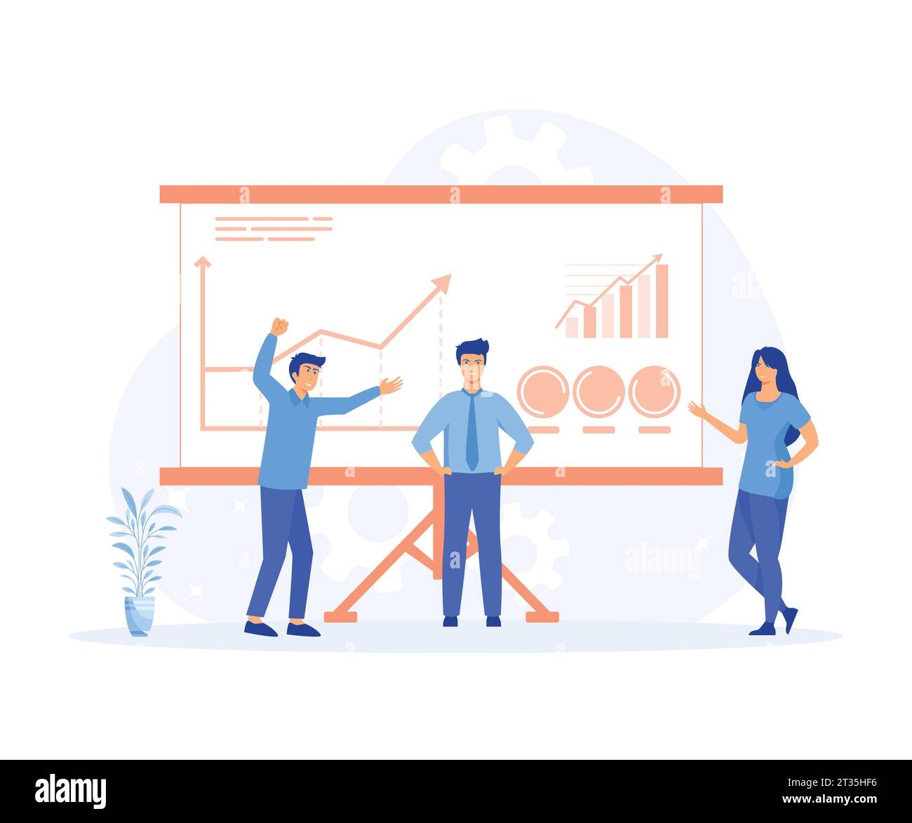 Professional recognition concept. People congratulating colleague with ... Professional recognition concept. People congratulating colleague with ...