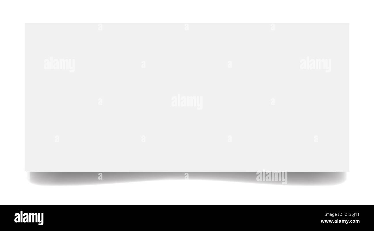 Blank white card as a background for your text. Vector illustration ...