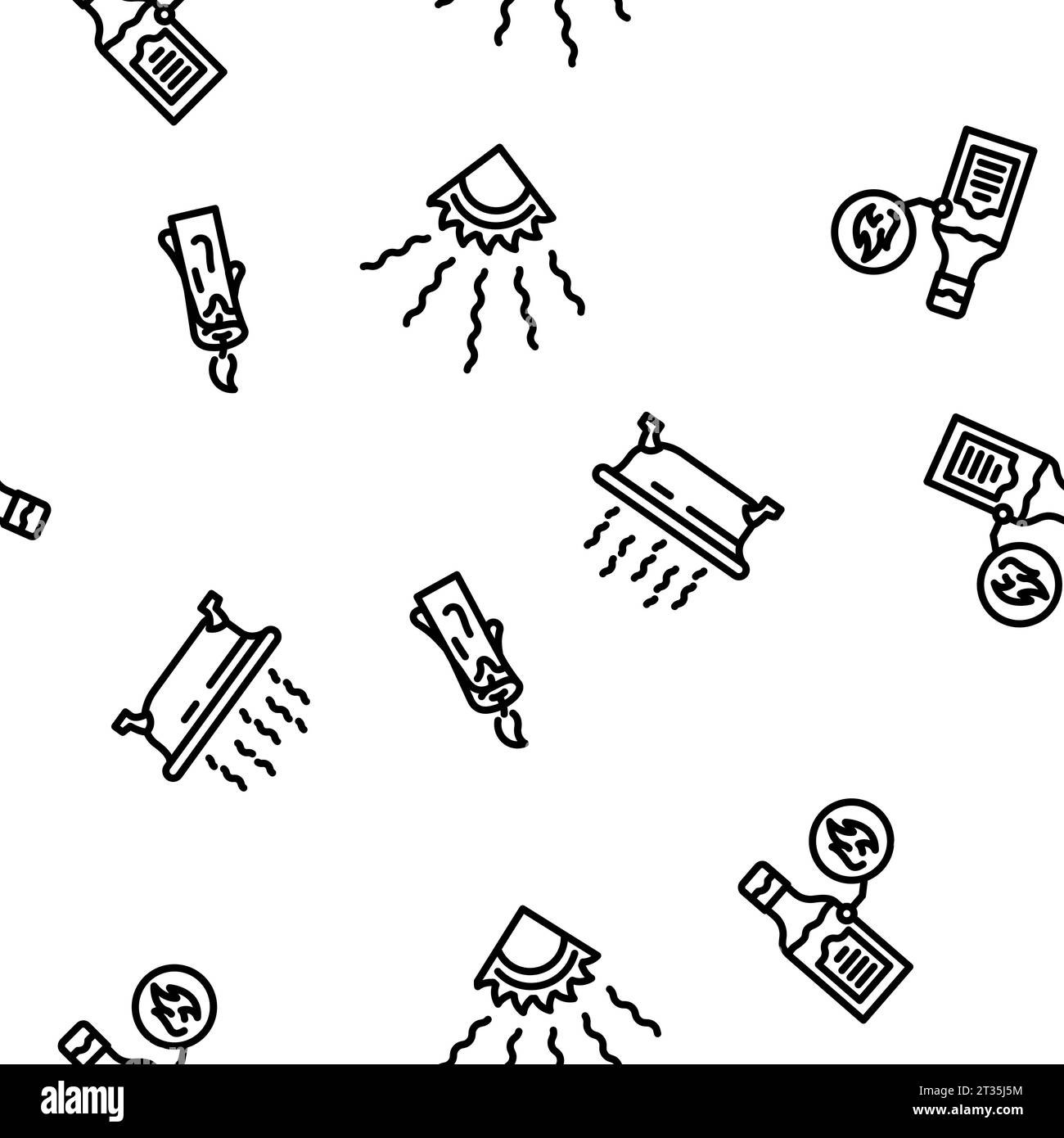 hot heat cold fire vector seamless pattern Stock Vector Image & Art - Alamy