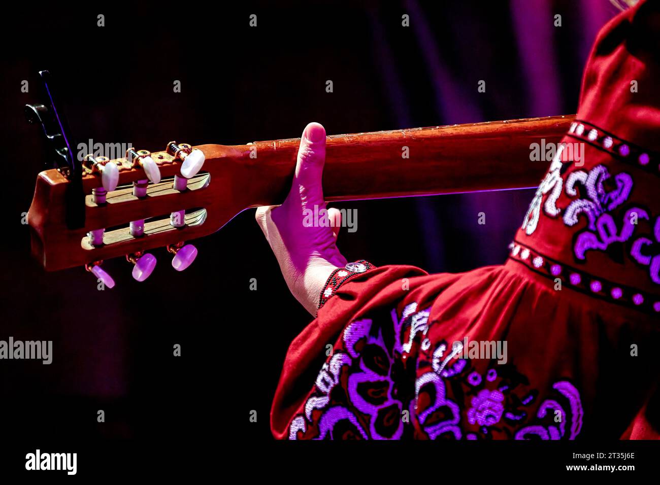 Guitarist playing on six string hi-res stock photography and images - Alamy