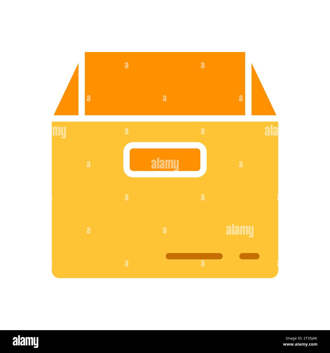 Box without lid line icon. Delivery, mail, van, moving to a new home ...